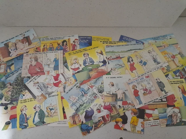 CARDTOON & CONSTANCE Cartoon Rude Adult Humour Mixed Bundle Post cards ...