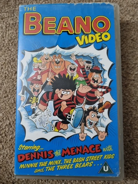 THE BEANO VIDEO Starring Dennis The Menace Cartoon Video VHS Video Tape ...