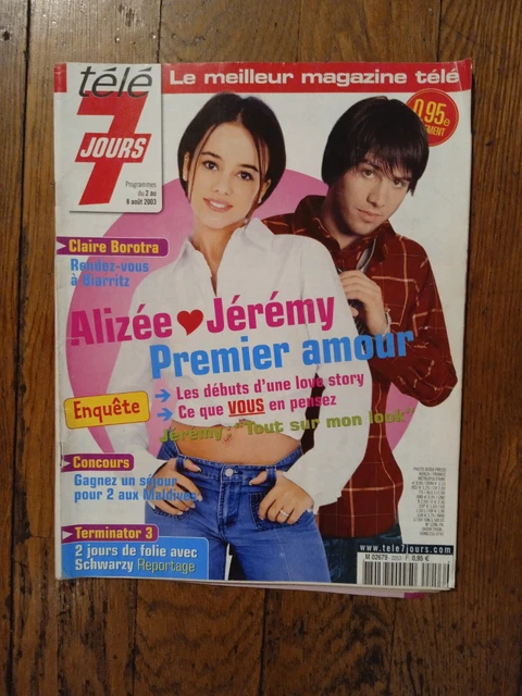 MAGAZINE TÉLÉ 7 jours de 2003 - Alizée, Jérémy EUR 4,00 - PicClick FR