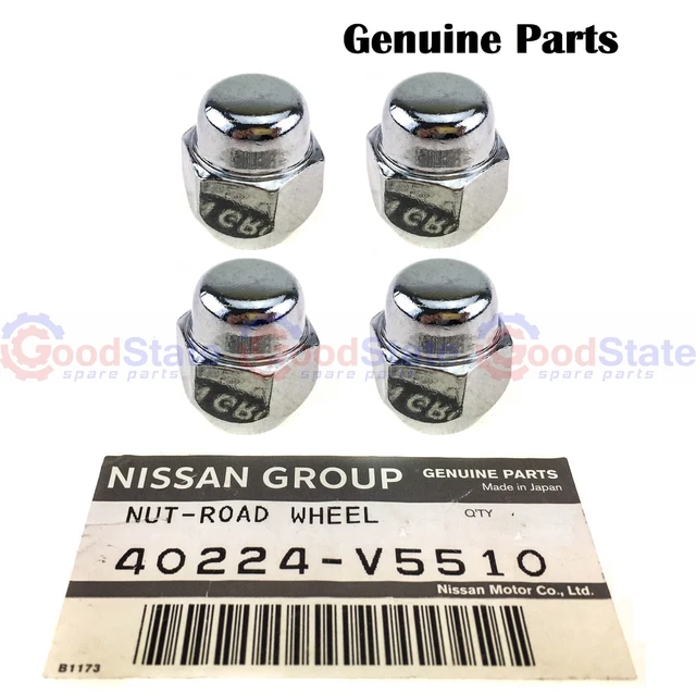 GENUINE NISSAN SKYLINE R33 R34 V35 V36 Chrome Alloy Wheel Nut Set x4 ...