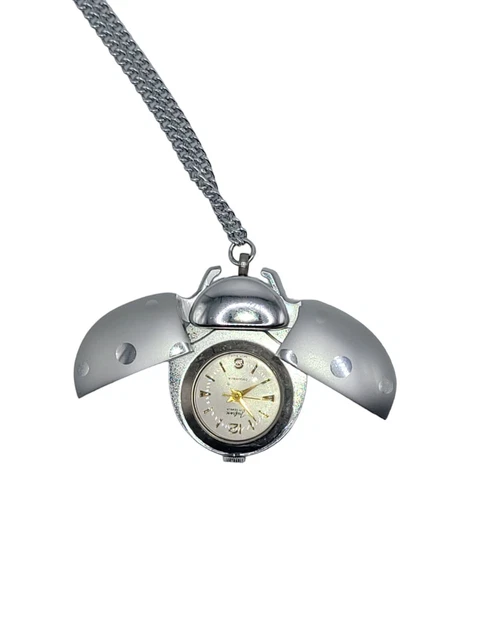 VTG SWISS JUFREX 1960s Coccinelle 17 Lady Bug Jewel Aluminum Pendant ...