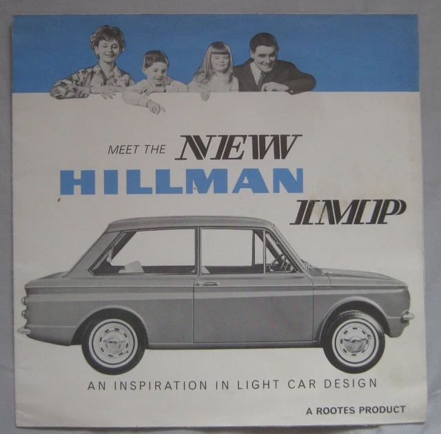 1963 HILLMAN IMP fold out poster Brochure Ref.No. 961/H £8.99 - PicClick UK