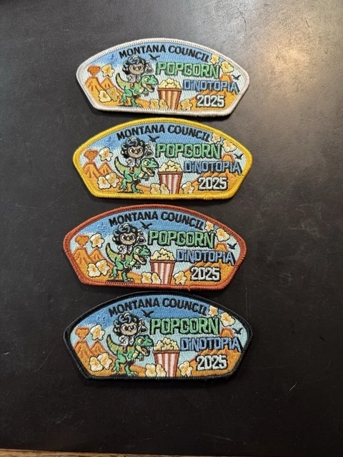 MONTANA COUNCIL 2025 Complete Set of Popcorn Patches Set of four $209. ...