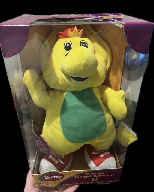FISHER-PRICE BARNEY THE Dinosaur Fun And Floppy, Soft And Cuddly, Age ...