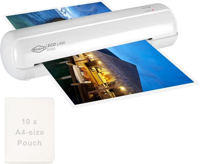 A4 THERMAL LAMINATOR for Home & Office - Fast, One-Touch Operation, 10 ...