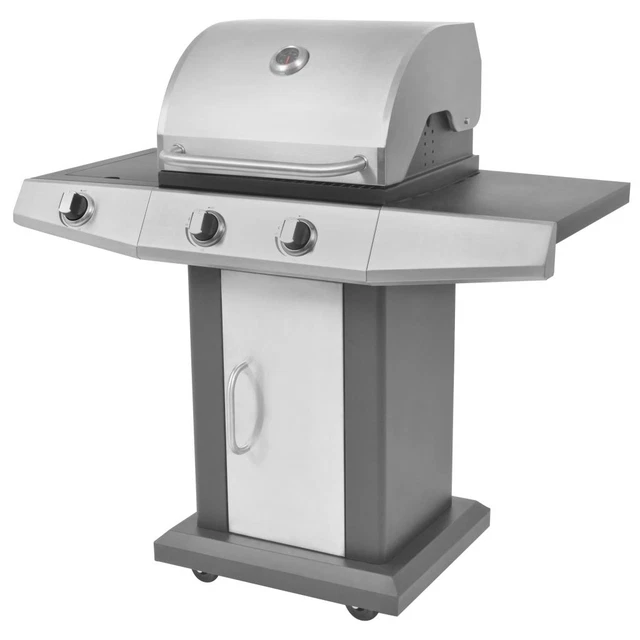 GASGRILL 2+1 FLAMMEN Küchengeräte Grills BBQ Gasgrill Grillwagen Balkon ...