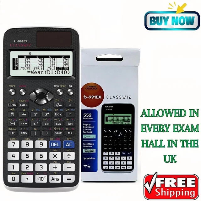 Calculator Scientific Advanced 552 Functions Fx991ex For Schools A Levels £24 99 Picclick Uk