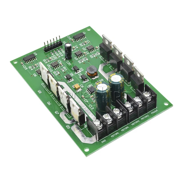 DUAL DC MOTOR Driver Module board H-bridge MOSFET IRF3205 3-36V 15A £12 ...