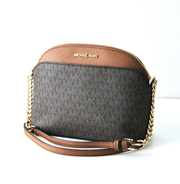 MICHAEL KORS SAC Jet Set Voyage Md Dome Sac à Bandoulière Braun Item ...