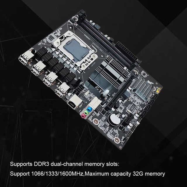 X58 PC MOTHERBOARD 32GB RAM LGA 1366 Gaming PC Mainboard 1600MHz ...