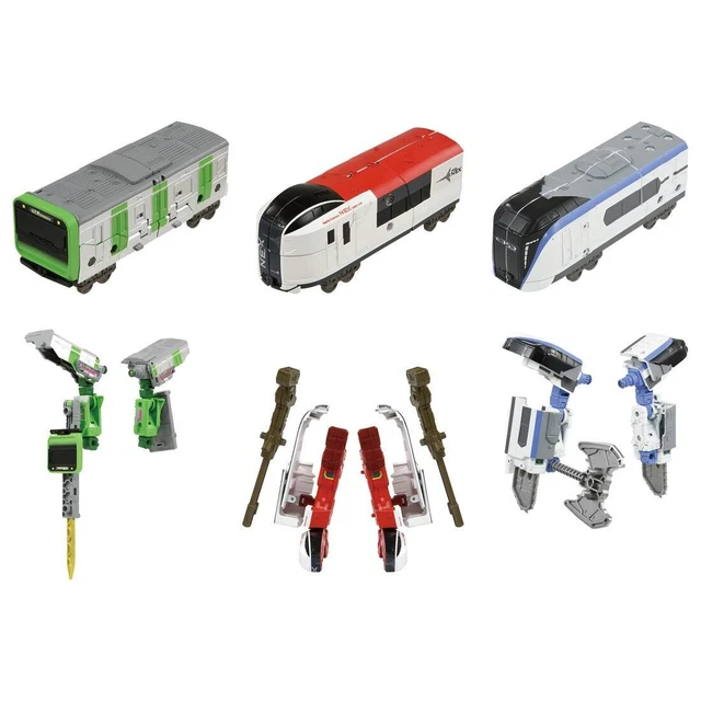 PLARAIL SHINKANSEN HENKEI Robo Shinkalion Z Zyliner 3 Arten Set Takara ...