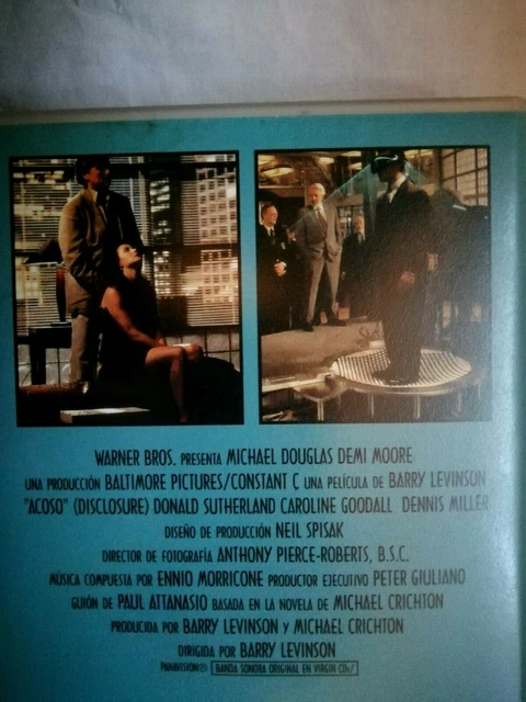 SEXUAL HARASSMENT AT Work VHS Film Movie Tape Michael Douglas Demi ...