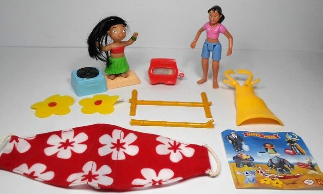 DISNEY MCDONALDS VTG 2002 LILO & STITCH NANI AND LILO ACTION FIGURE LOT ...