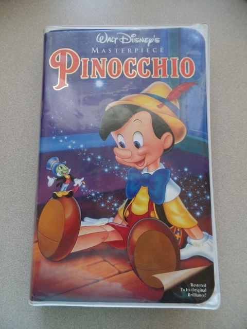 Walt Disneys Masterpiece Pinocchio Vhs Tape Movie Collectible Guc £17 9913
