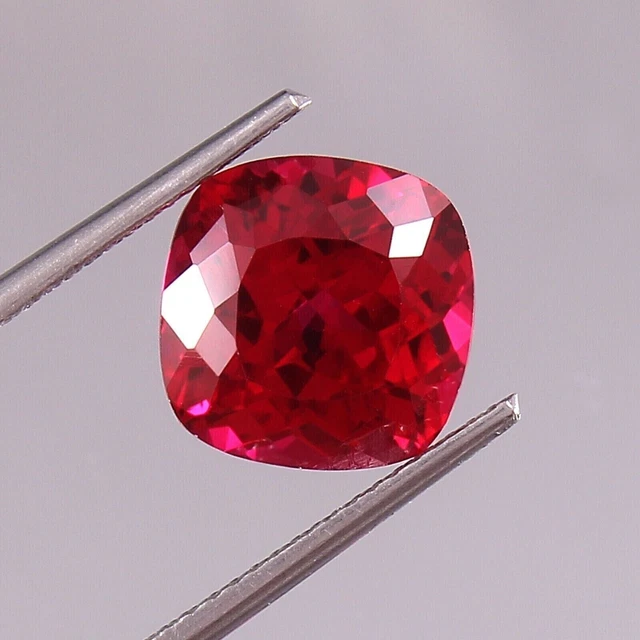 COUSSIN RUBIS ROUGE sang du Mozambique certifié naturel 8 ct, pierre ...