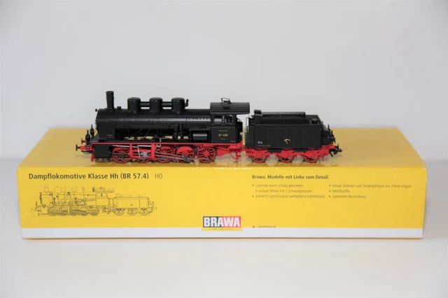 BRAWA 40153 &LOK mit Tender BR 57 409, DRG" -H0- Vitrinenmodell, nicht ...