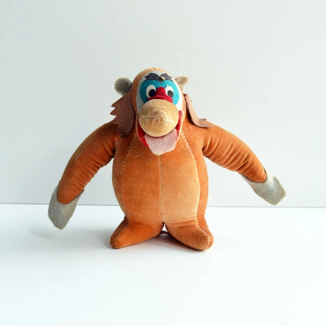 Vintage 1960s Walt Disney Jungle Book King Louie Velveteen Felt Toy By Gund £4000 Picclick Uk