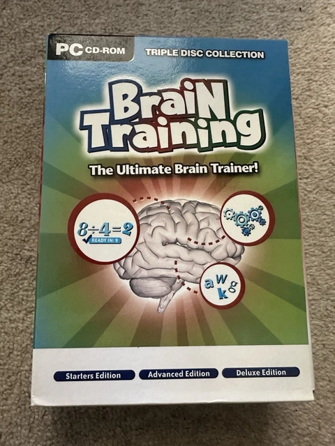 BRAIN TRAINING TRIPLE Disc Collection For PC 2x Discs Still Sealed New ...