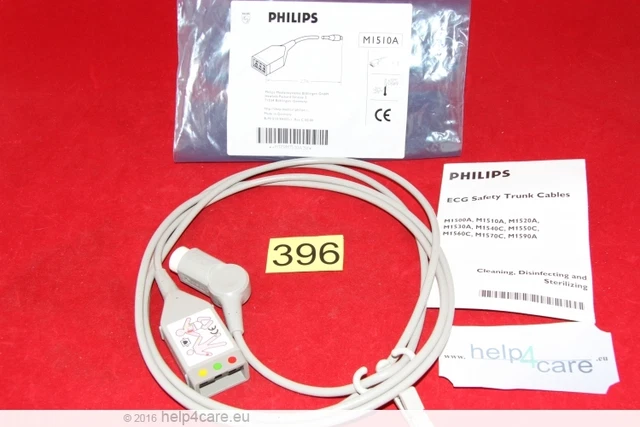 PHILIPS M1510A EKG-STAMMKABEL 3 Ableitungen M1611A M1613A M1615A M1619A ...