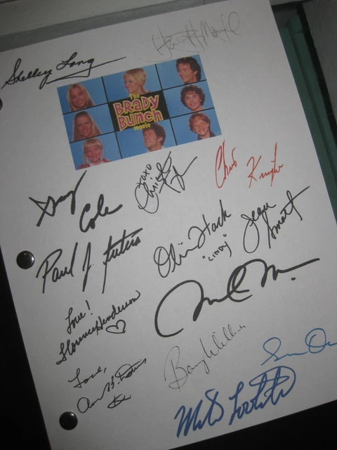 SCRIPT SIGNÉ FILM The Brady Bunch X14 Shelley Long Gary Cole Chris ...