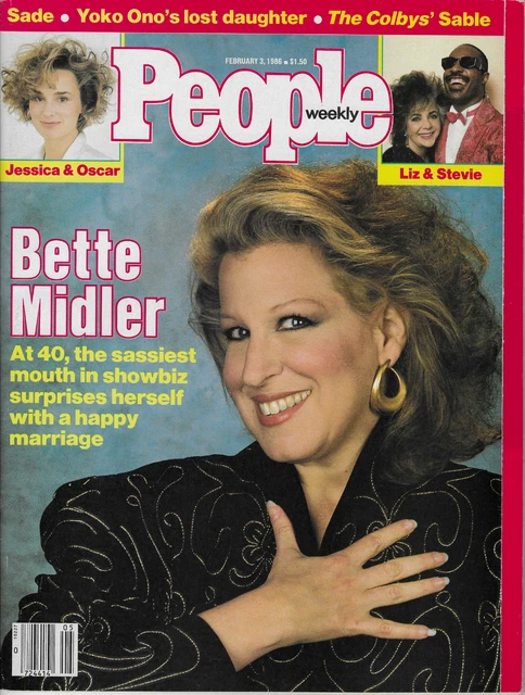 PEOPLE MAGAZINE FEB 3 1985 Vol 25 No 5 Bette Midler Liz Taylor Stevie ...