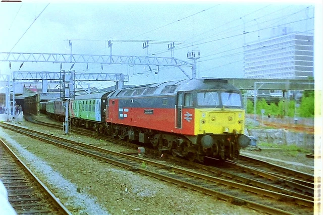 35MM RAILWAY COLOUR Negative Class 47 568 at Crewe 08.95 £1.95 ...