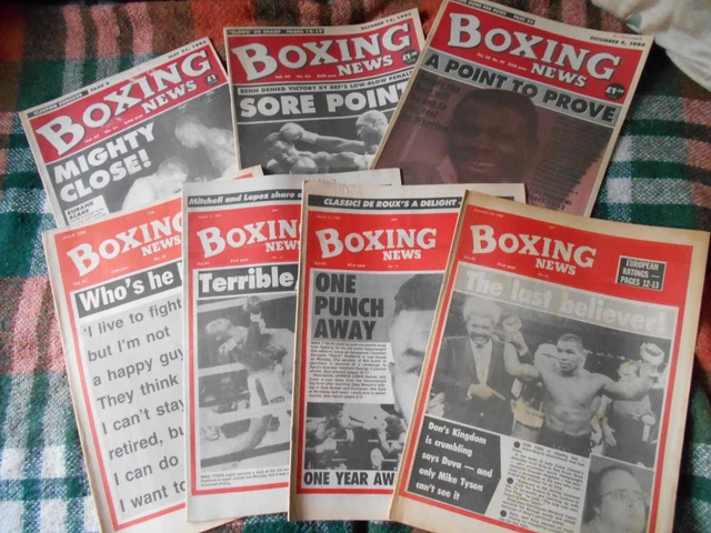 7 VINTAGE BOXING NEWS magazines from the 1988 and 1993 £3.00 - PicClick UK