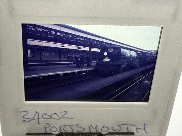 ORIGINAL RAILWAY COLOUR Slide Vectis Farewell Tour 34002 Portsmouth ...