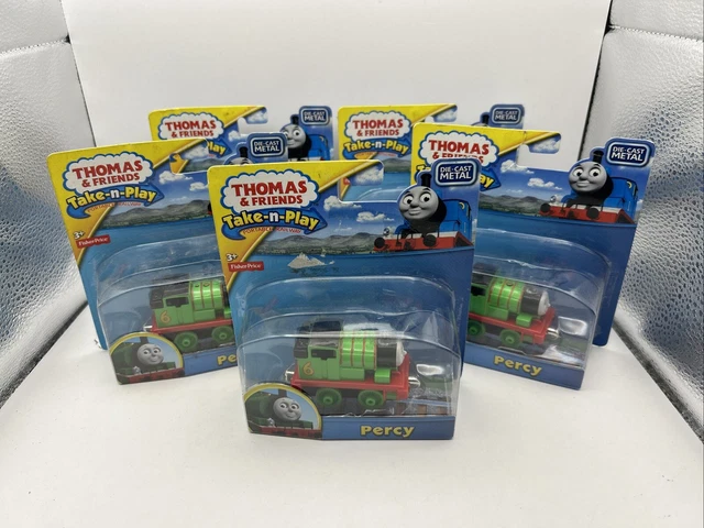 THOMAS & FRIENDS Take N Play Percy #6 Fisher Price Die Cast Engine X5 ...