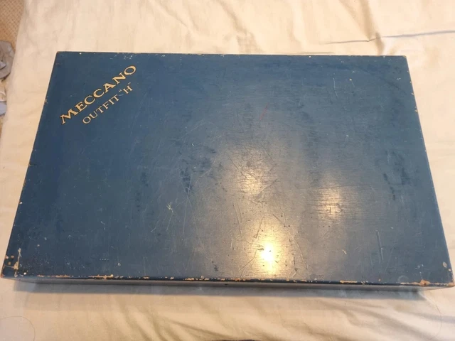MECCANO 1930'S BLUE/GOLD Outfit H in Original Blue Box £950.00 ...