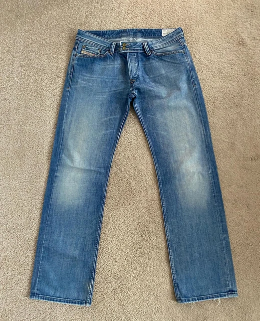 MEN’S DIESEL VIKER R BOX Straight Wash 008AT Blue Denim Jeans W34 L32 ...