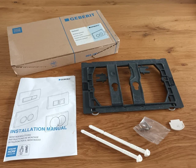 GEBERIT DELTA21 BETÄTIGUNGSPLATTE Zubehör Set 2-Mengen Spültechnik ...