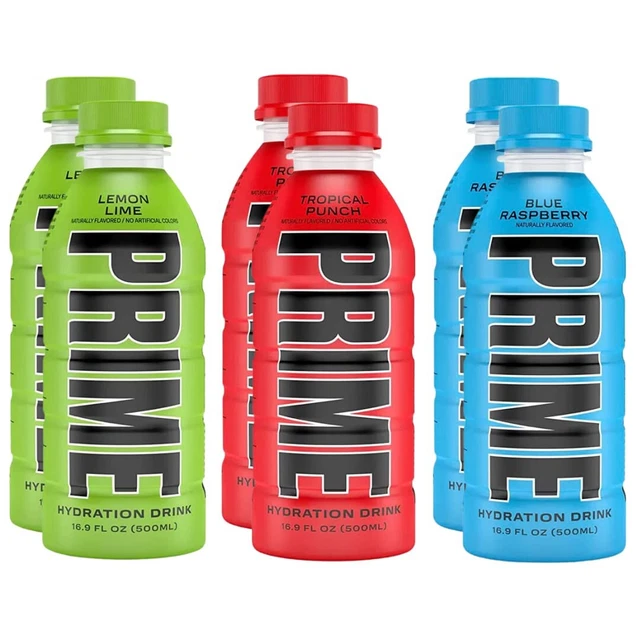 PRIME HYDRATION DRINK by Logan Paul x KSI - Variety Pack (16.9oz, 15 ...