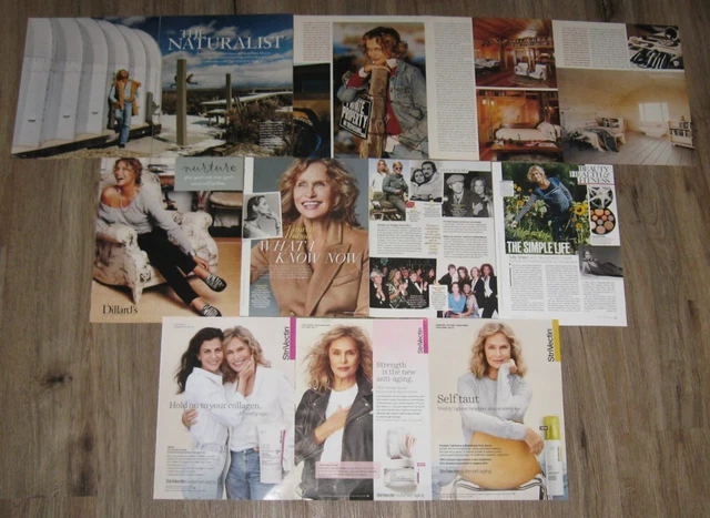 LAUREN HUTTON ADS original FULL PAGED magazine clippings pages PHOTO ...