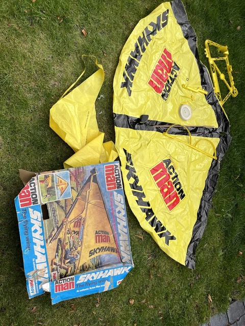 VINTAGE ACTION MAN Rare Palitoy Skyhawk Boxed 1970's The FLYING WING ...