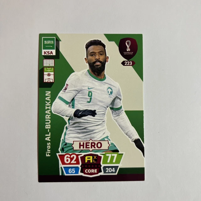 FIFA WORLD CUP qatar 2022 Firas Al Buraikan HERO card # 223 new ...
