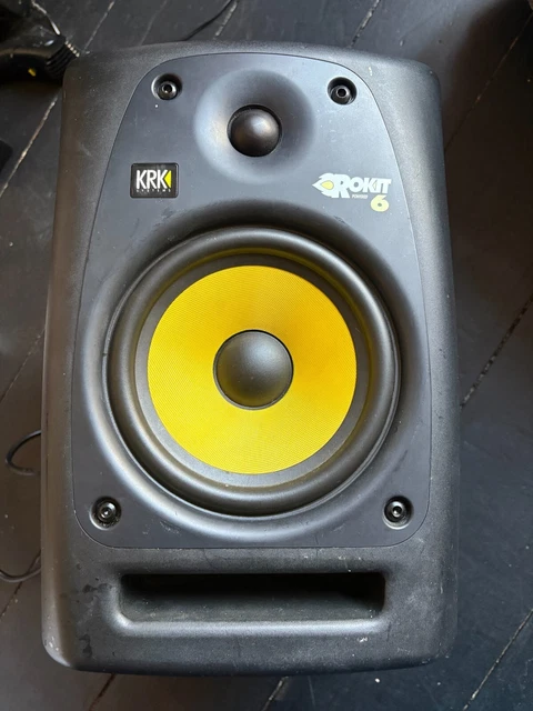 KRK ROKIT 6 RPG2 Single Speaker Active/Powered Monitor Powers Up but ...