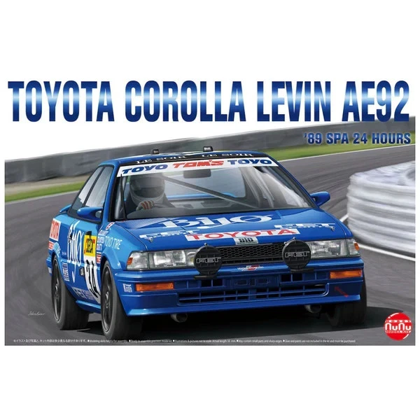 NUNU TOYOTA COROLLA Levin AE92 '89 SPA 24 Hours Model Race Car Kit New ...
