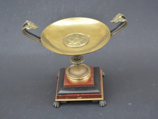 COUPE EN BRONZE et marbre Napoléon III à l'antique (Barbedienne susse ...
