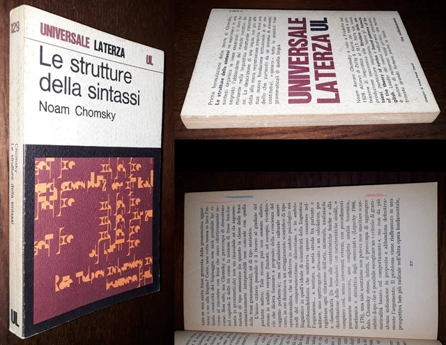 LE STRUTTURE DELLA sintassi, Noam Chomsky, 1°Ed. Universale Laterza ...