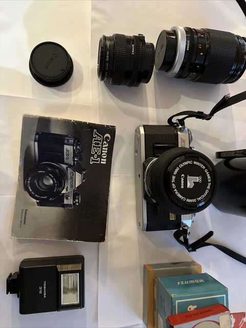 CANON AE-1/ FOTOCAMERA REFLEX (Anno 1980) OBIETTIVO FD 50mm 1:1.8 MADE ...