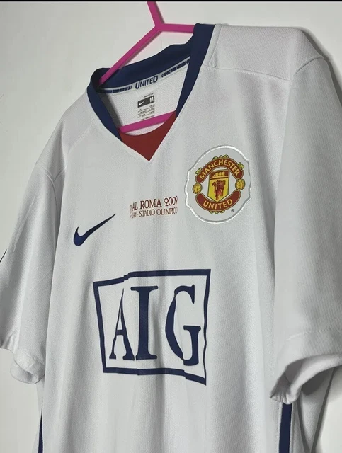 ORIGINAL MANCHESTER UNITED 2009 Away UCL Final Rome Ronaldo M TRIKOT ...