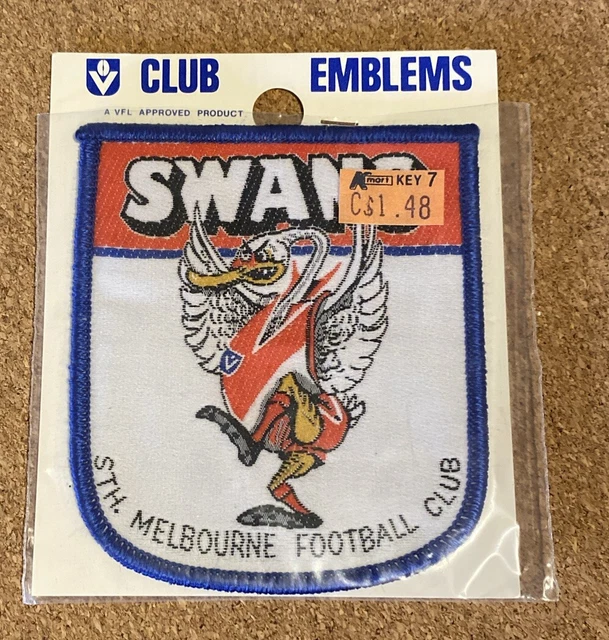 ORIGINAL VFL 80S Sth Melbourne Football Club Emblem Patch Vintage Sth ...
