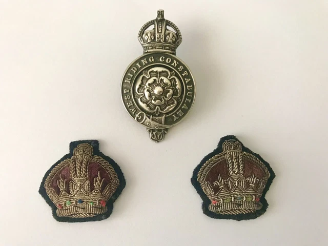 RARE EDWARDIAN OBSOLETE West Riding Constabulary Police Senior Officer ...