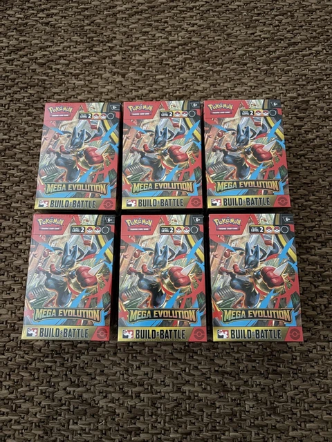 POKÉMON TCG MEGA Evolution Build and Battle Pre-release Box x6 - New ...