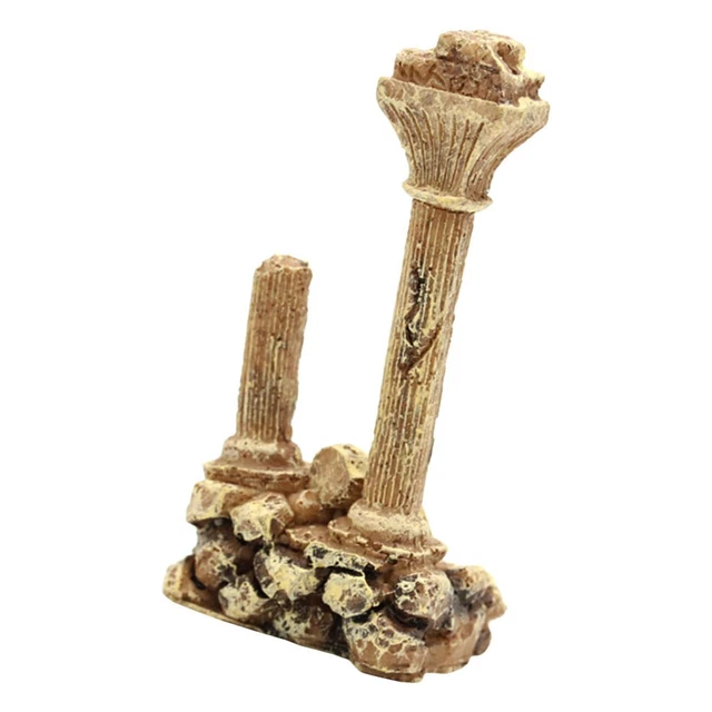 FISH TANK RESIN Roman Column Adorn Resin Craft Decor Landscaping ...