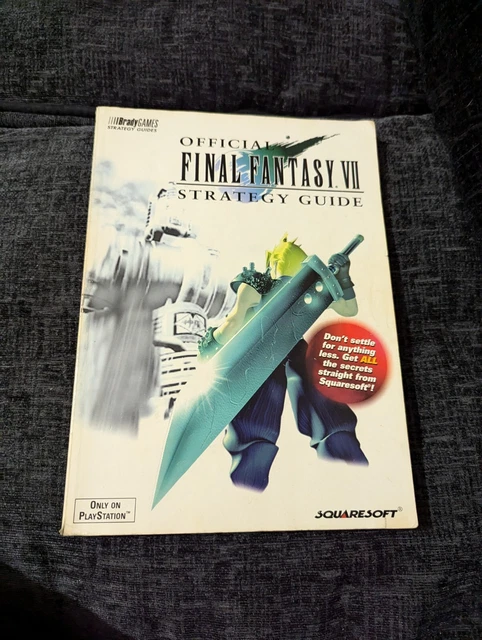 RARE FINAL FANTASY VII Game Official Strategy Guide Book 7 PS1 ...