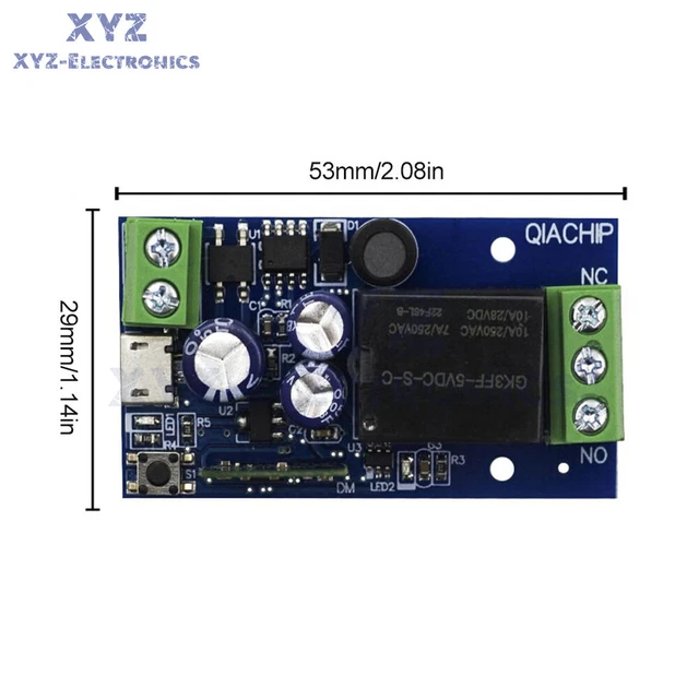 USB 5V/ DC7-48V Single Channel Smart WIFI Relay Remote Control Switch ...