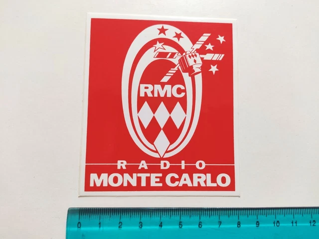 ADESIVO RADIO MONTE CARLO RMC STICKER AUTOCOLLANT 80s VINTAGE KLEBER ...