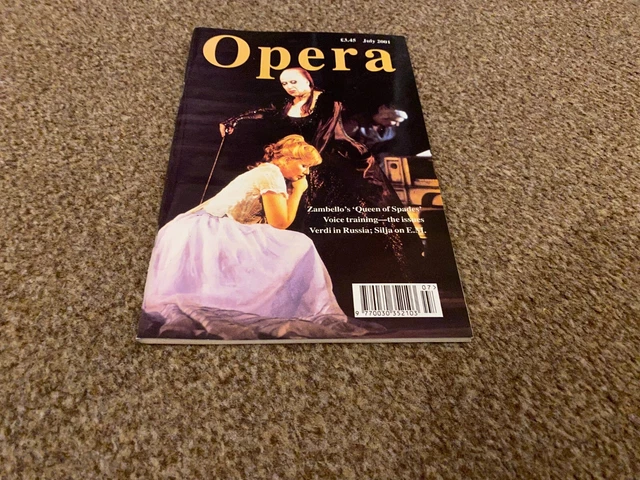 OPERA MAGAZINE 2001 Jul Karita Mattila. Josephine Barstow. Rita Hunter ...
